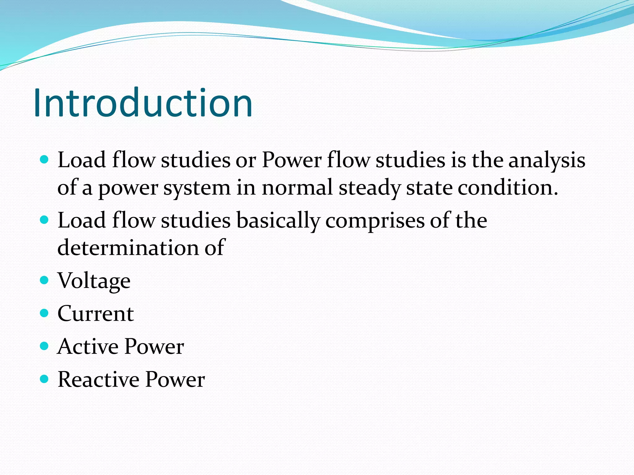 Load flow study | PPTX