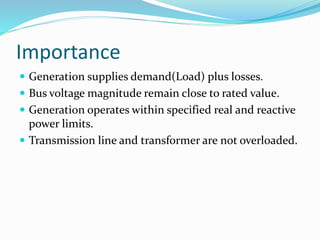Load flow study | PPTX