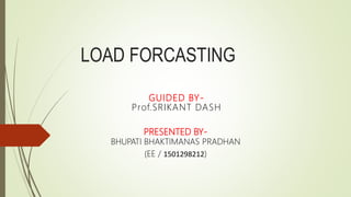 Electrical Load forcasting | PPTX