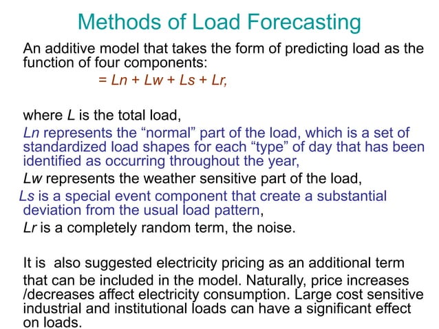 LOAD FORECASTING.ppt | Gas and Electric | Home Utilities