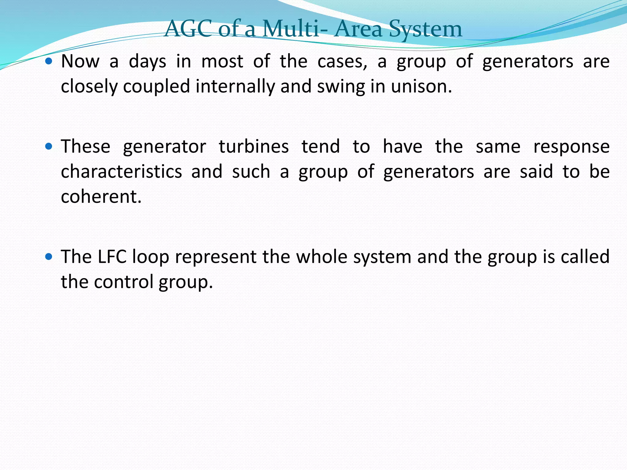 Load Frequency Control Of Two Area System Pptx