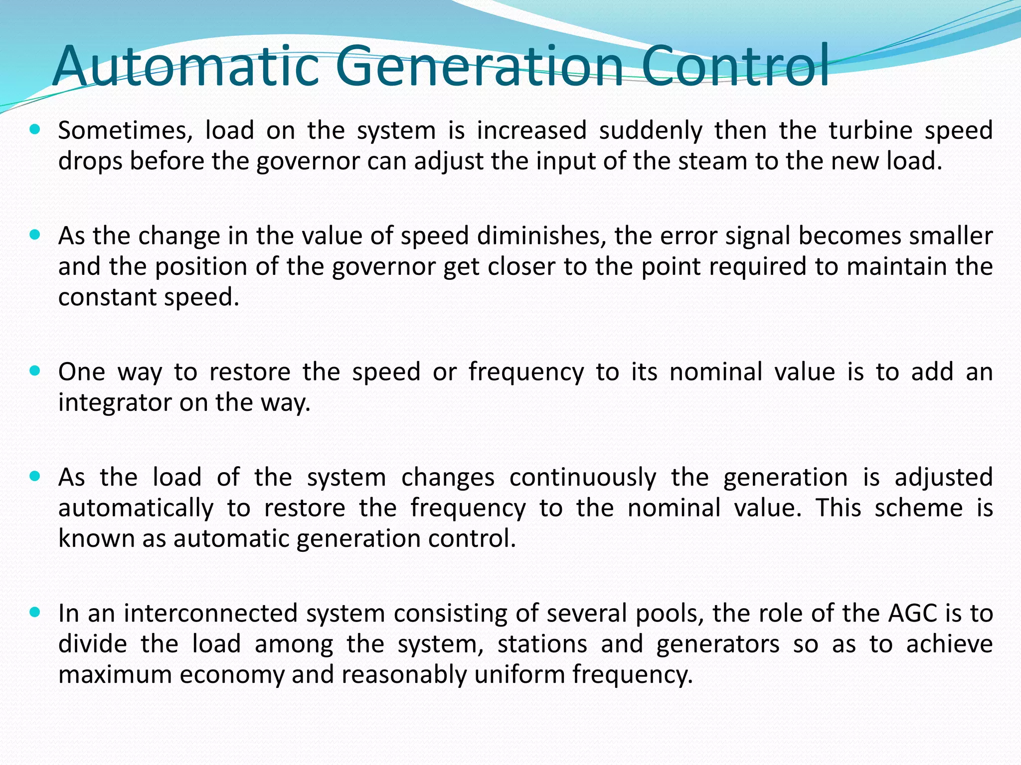 Load Frequency Control of Two Area System | PPTX