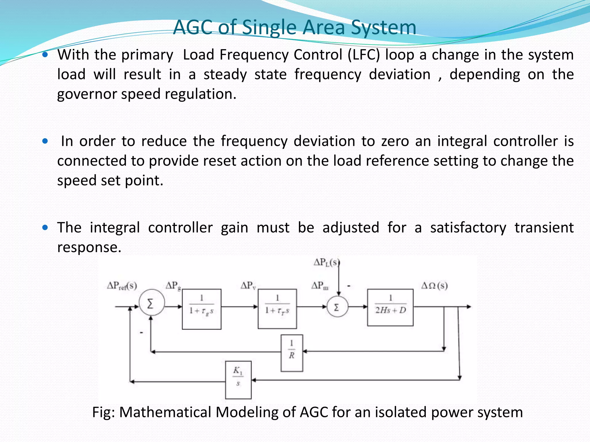 Load Frequency Control of Two Area System | PPTX