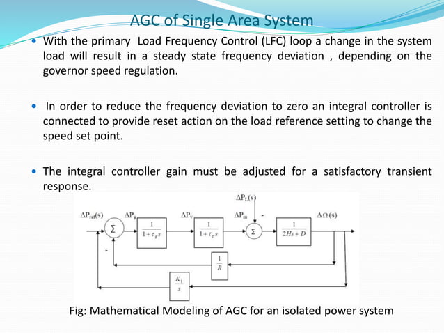 Load Frequency Control of Two Area System | PPTX