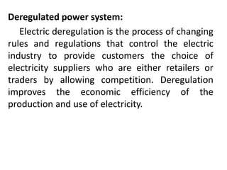 Load frequency control in a deregulated power system | PPT