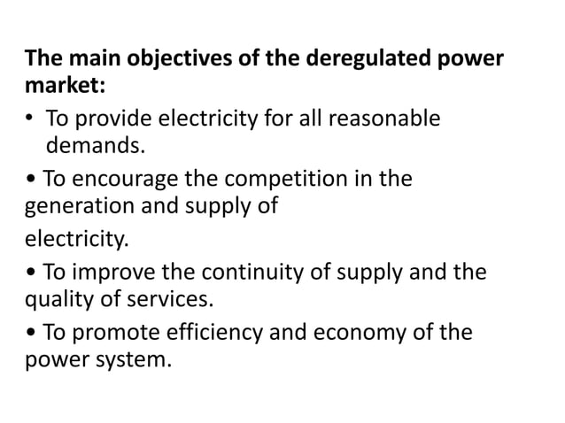 Load Frequency Control In A Deregulated Power System Ppt
