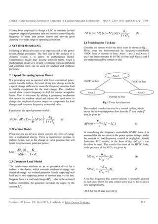 Load frequency control in co ordination with | PDF