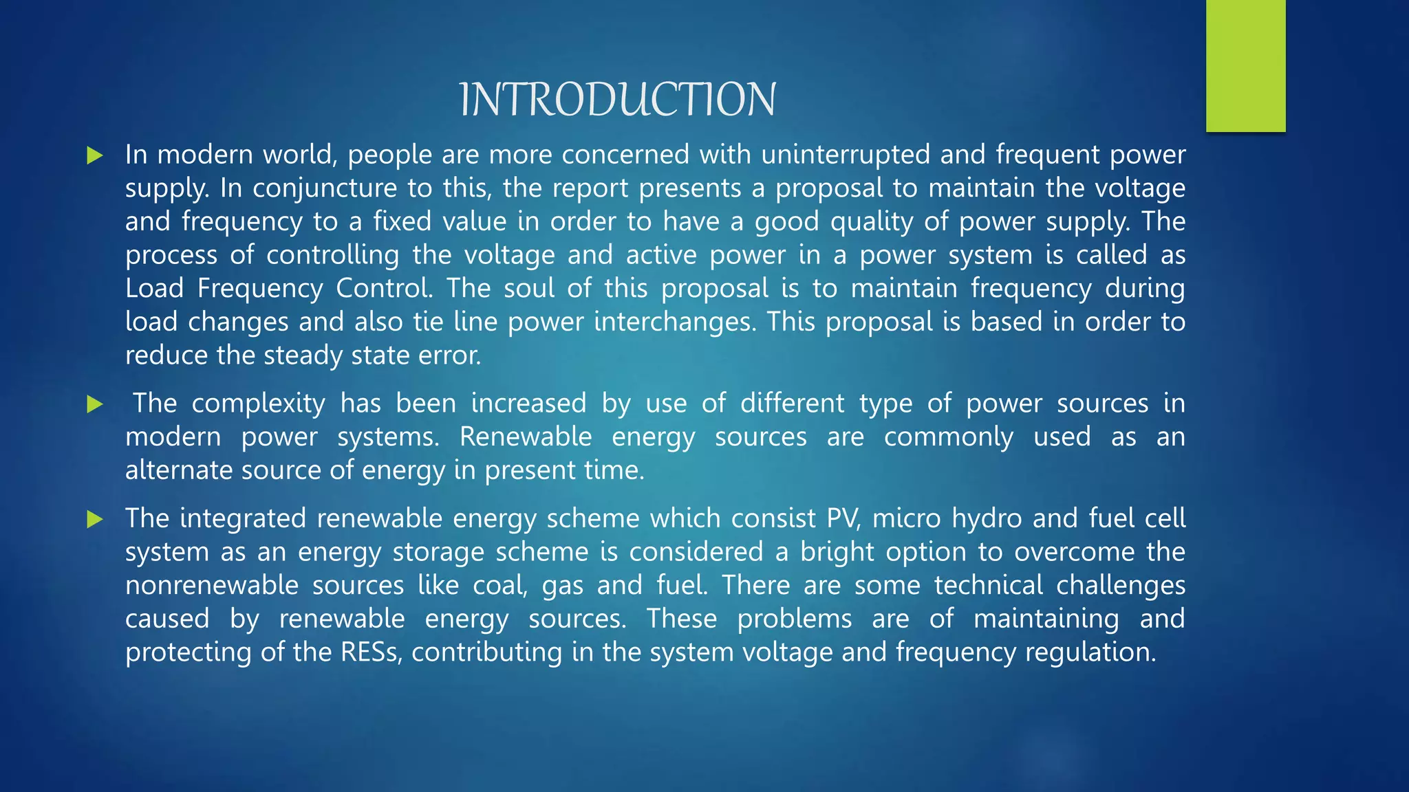 Load Frequency Control Of A Renewable Hybrid Power Systempptx 