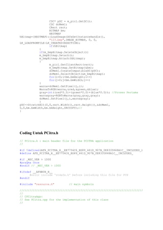 PROGRAM KONVERSI CITRA BERWARNA MENJADI CITRA GRAYSCALE | DOCX | Operating Systems | Computer ...