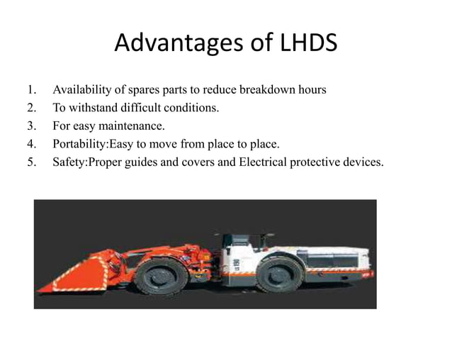 LHD Load haul dump ppt | PPTX