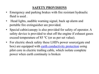 LHD Load haul dump ppt | PPTX