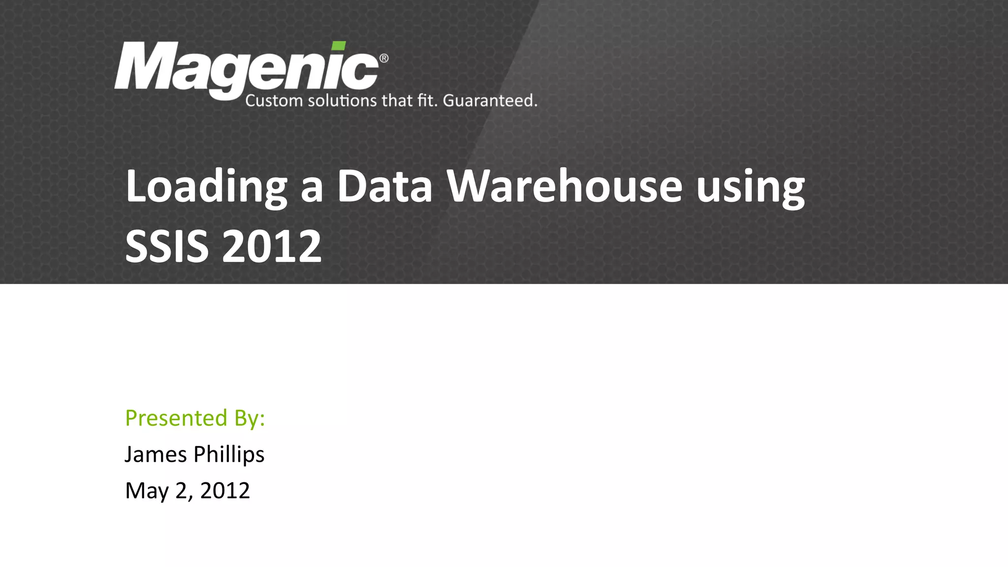 Loading a data warehouse using ssis 2012 | PDF