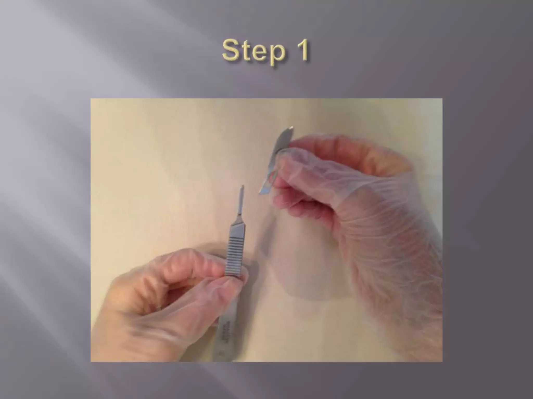 Loading a dermaplaning blade to a handle | PPTX | Shaving | Personal Care