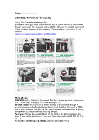 Loading a film any year | DOC