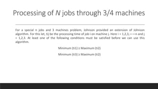 Loading and Sequencing under Operations Management | PPT