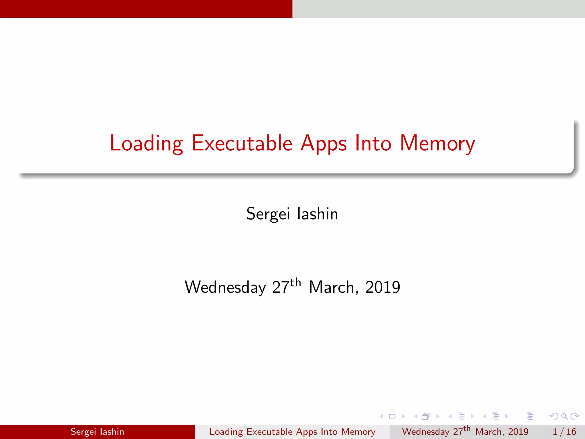 Loading Executable Apps Into Memory Ppt 