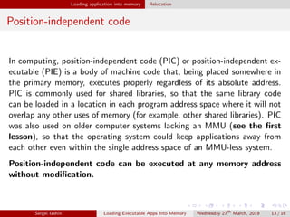 Loading executable apps into memory | PPT