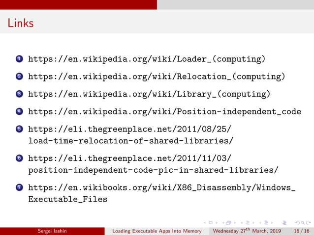 Loading Executable Apps Into Memory Ppt