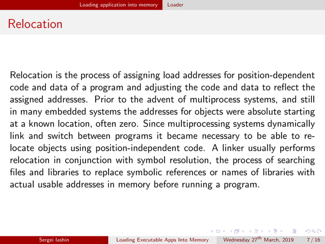 Loading Executable Apps Into Memory Ppt