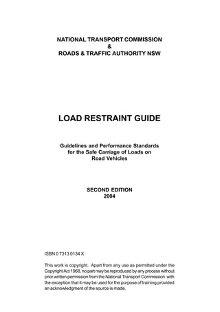 Loading and lashing guidance 2024 edition | PDF