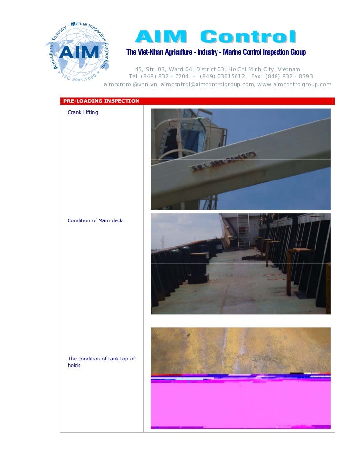 Loading inspection report | PDF | Manufacturing Industry | Industries