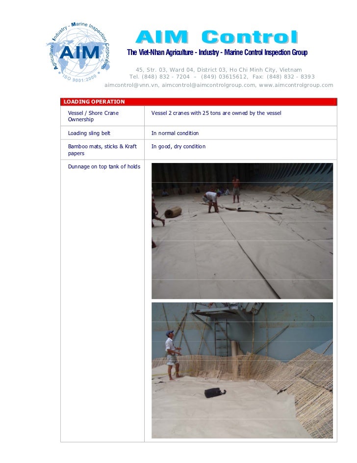 Loading inspection report | PDF | Manufacturing Industry | Industries