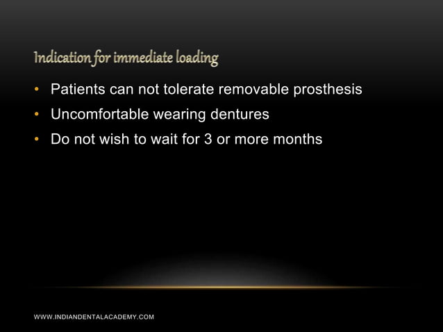 Loading of implants/ General orthodontics | PPTX