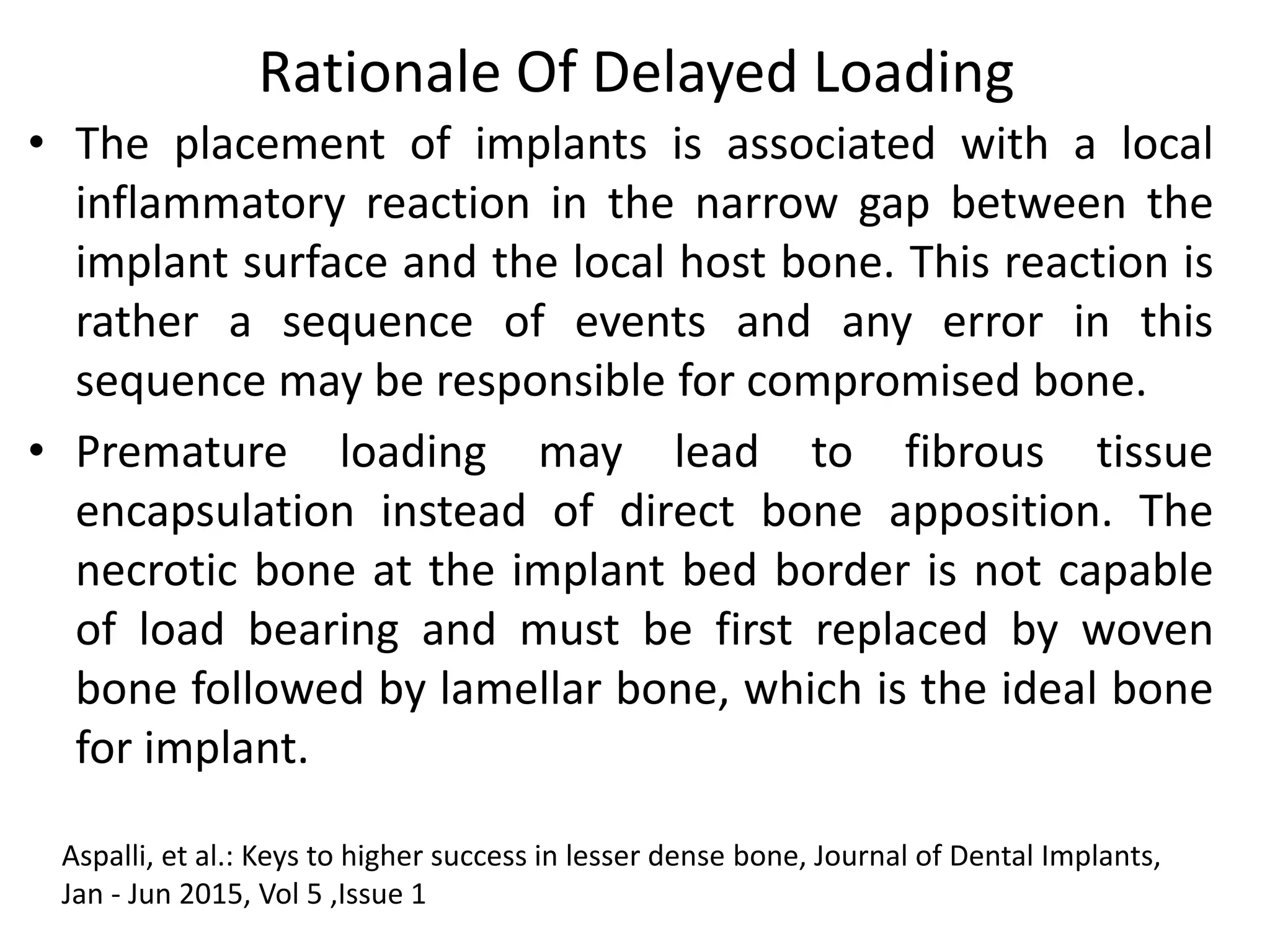 Loading protocols in implant | PPTX | Bone and Joint Conditions | Diseases and Conditions