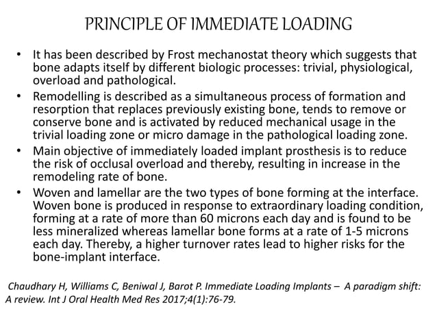 Loading protocols in implant | PPTX | Bone and Joint Conditions ...