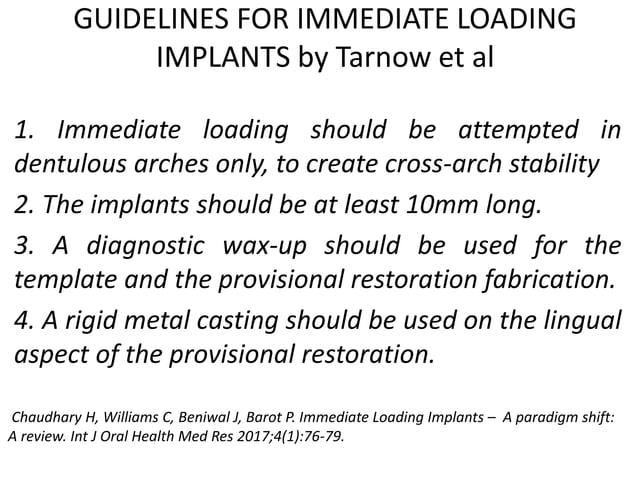 Loading protocols in implant | PPTX | Bone and Joint Conditions | Diseases and Conditions
