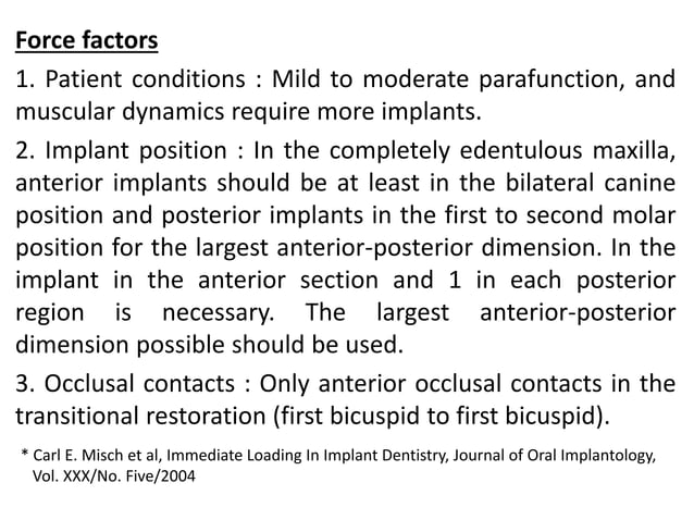 Loading protocols in implant | PPTX | Bone and Joint Conditions ...