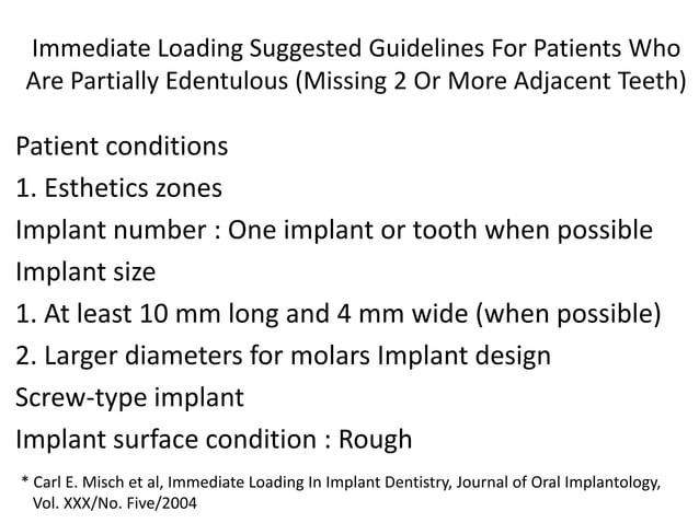 Loading protocols in implant | PPTX | Bone and Joint Conditions | Diseases and Conditions