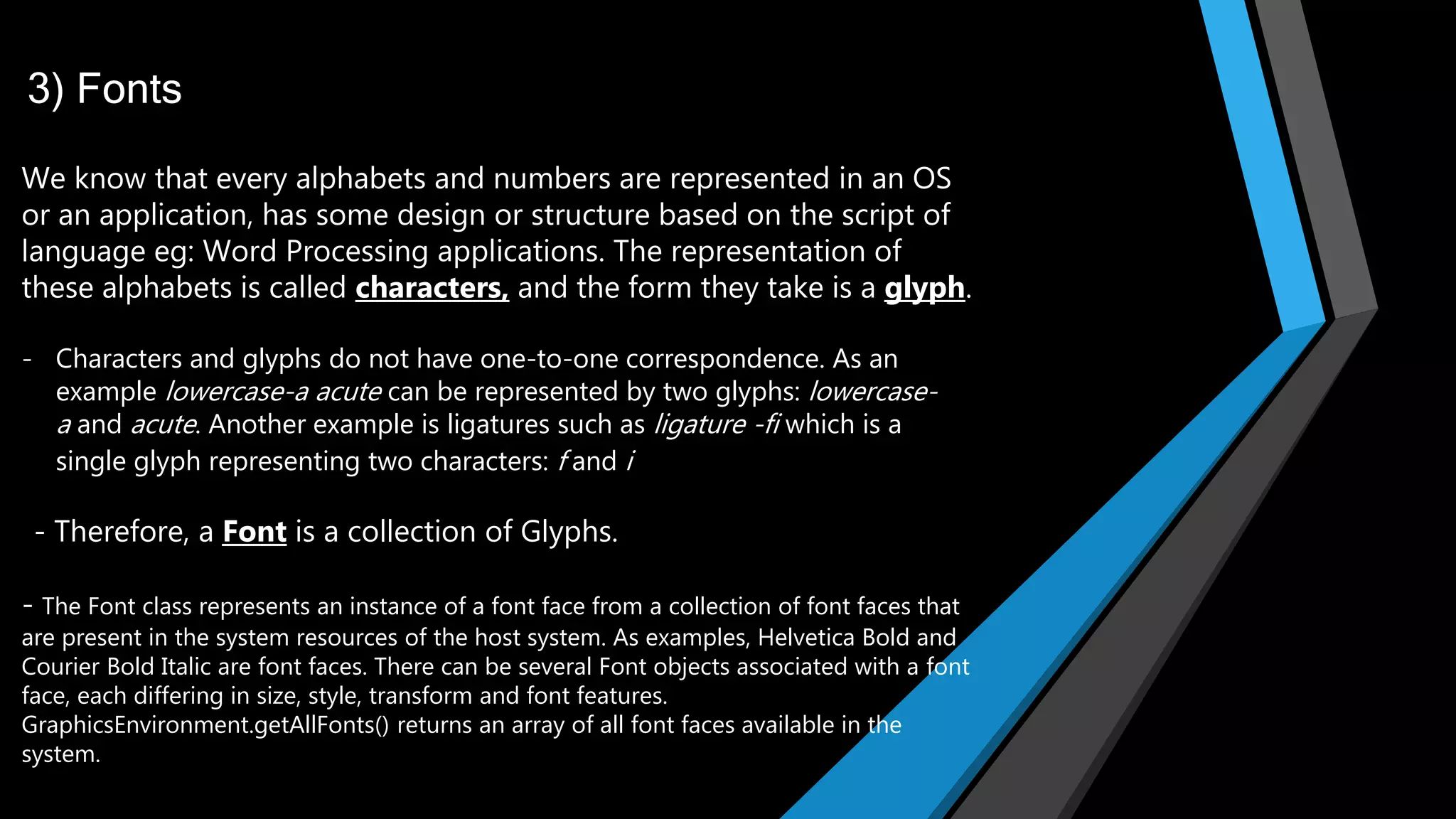 Loading viewing/listening to Image and Audio, Fonts, Colors in Java | PPT