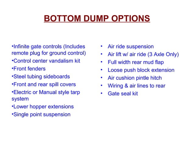 Load King Bottom Dump Trailers | PPT