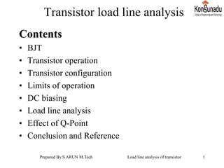 Load line analysis | PPTX