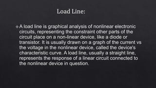 Load line & q point | PPTX