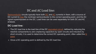 Load line & q point | PPTX