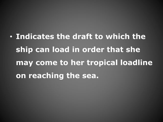 Loadlines & draft marks | PPTX