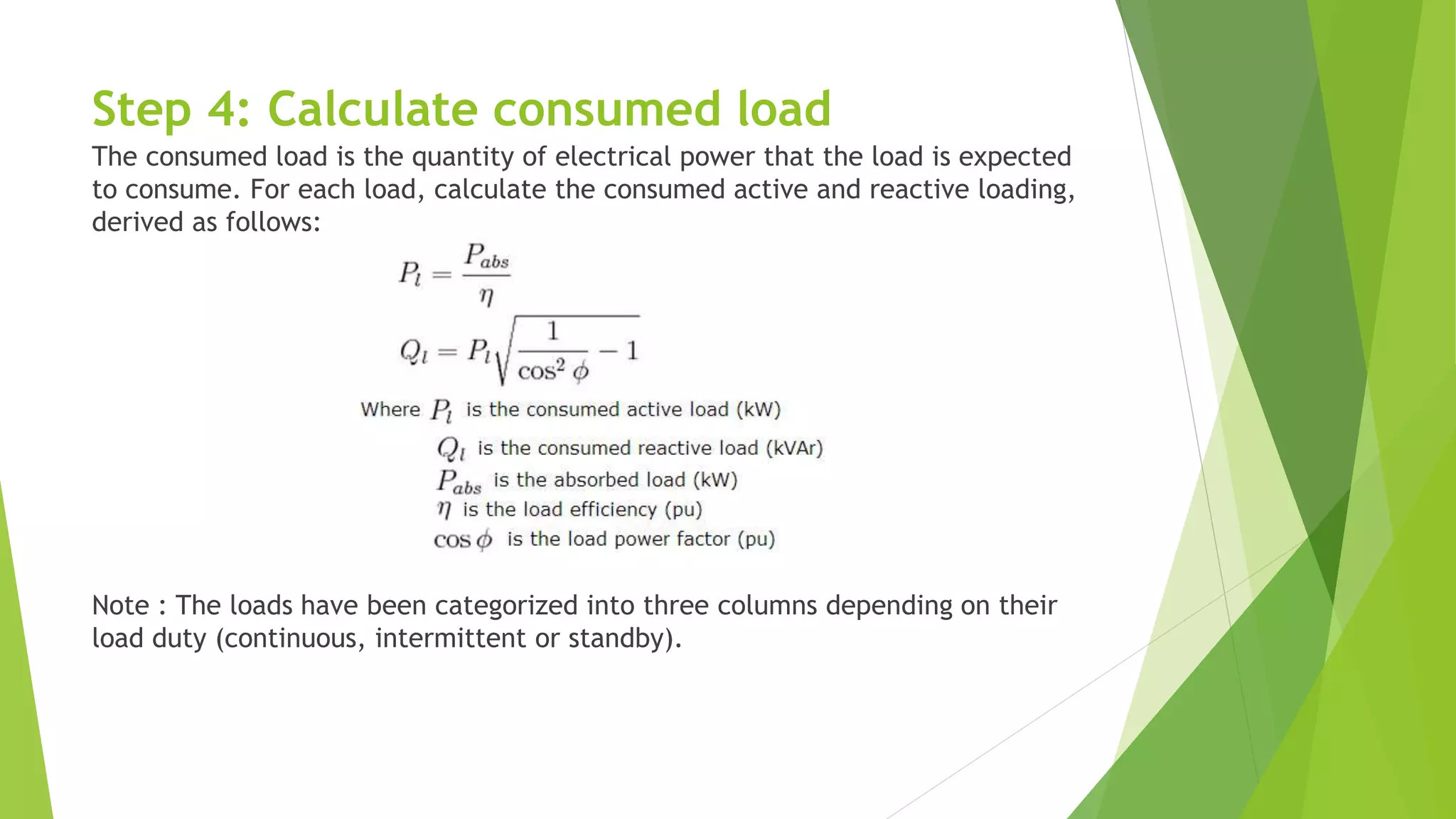Load list calculation | PPTX | Technology & Computing