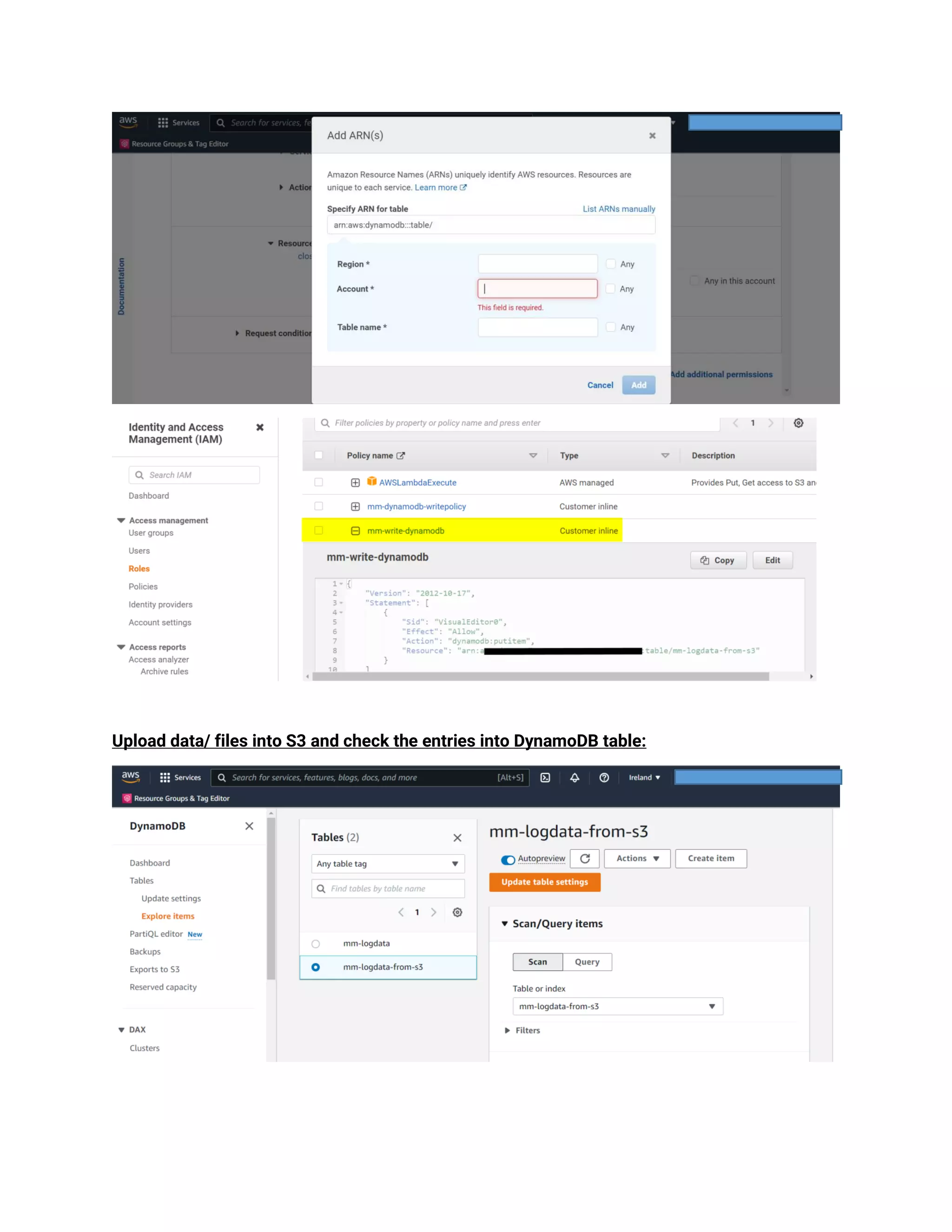 Load Log Data into DynamoDB | PDF