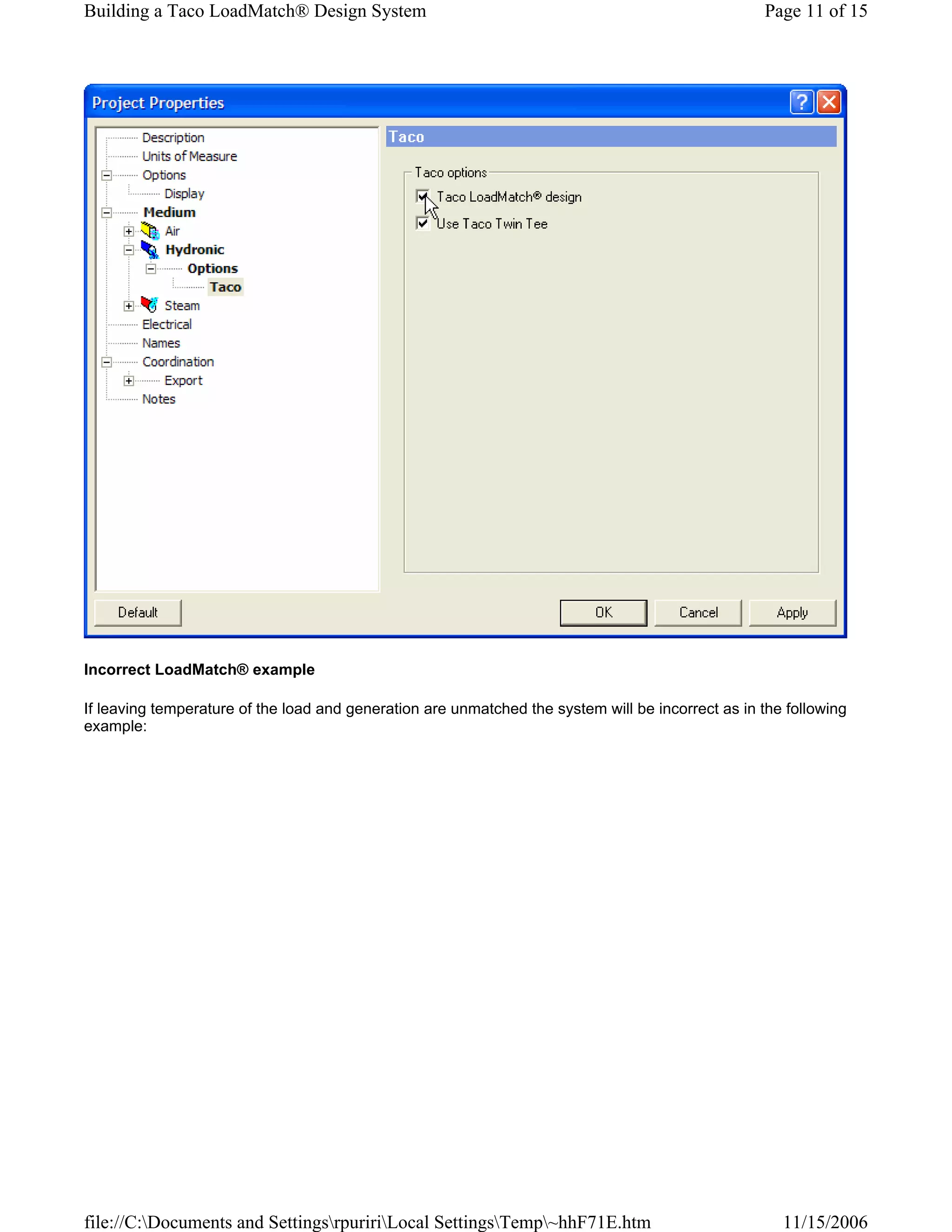 Load Match Taco Hss | PDF