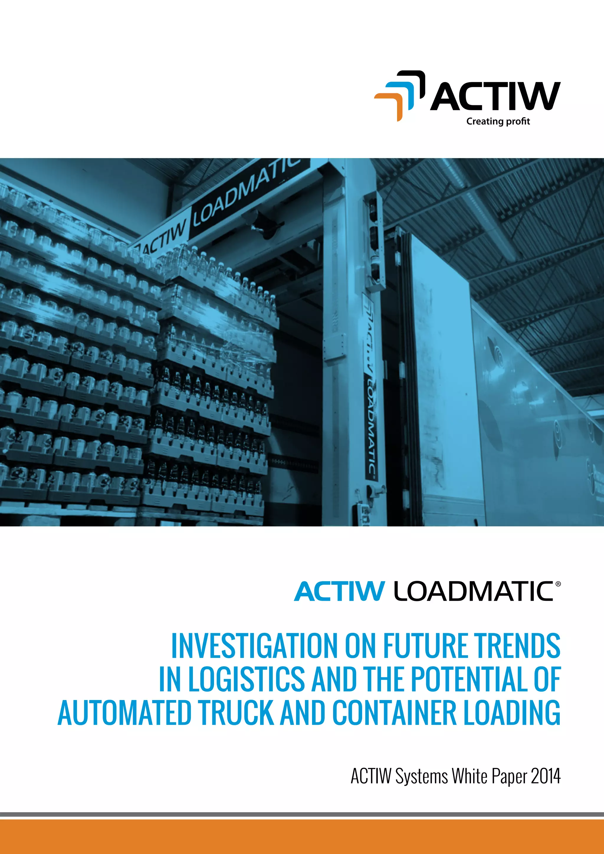 Automated Truck Loading White Paper- Actiw LoadMatic | PDF