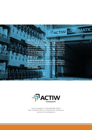 Automated Truck Loading White Paper- Actiw LoadMatic | PDF