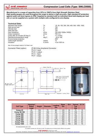 Red Rooster Load Cells & Load Shackles | PDF