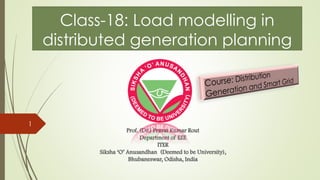 Load modelling in distributed generation planning | PDF
