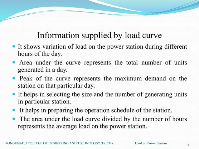 Load on power system | PPTX