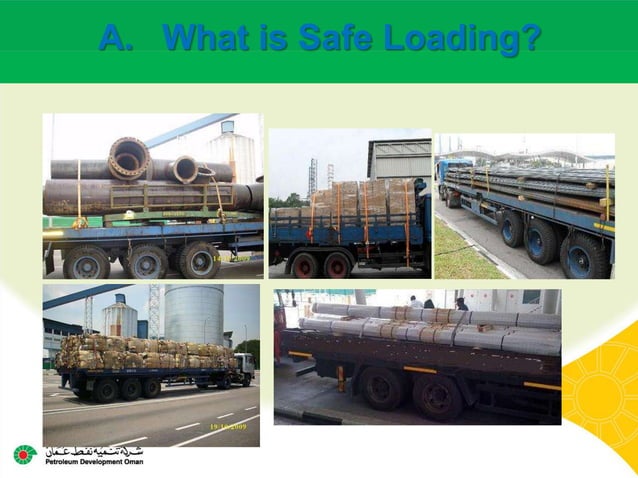 Load restraint Safe (Loading and unloading on vehicles)