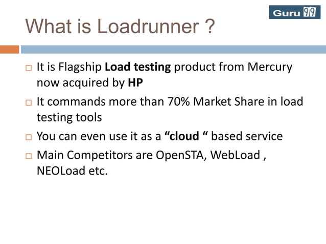 What is Loadrunner ? | PPT