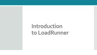 LoadRunner walkthrough | PDF
