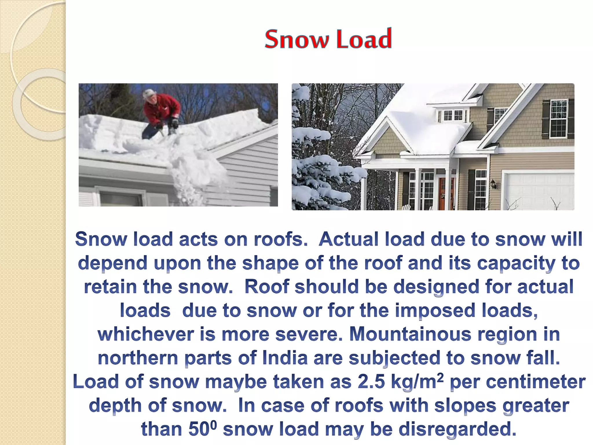 Loads acting on buildings | PPTX